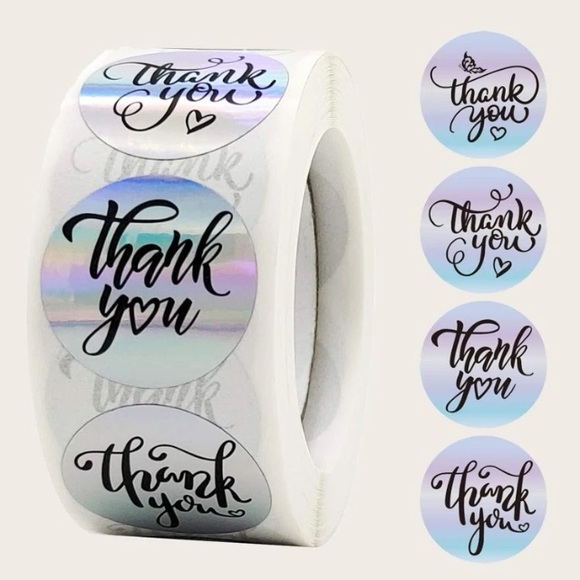 Office | 50pc Thank You Sticker Roll | Poshmark